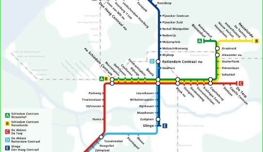 Metro Rotterdam: schemat, opis, zdjęcie. Mapa metra w Rotterdamie