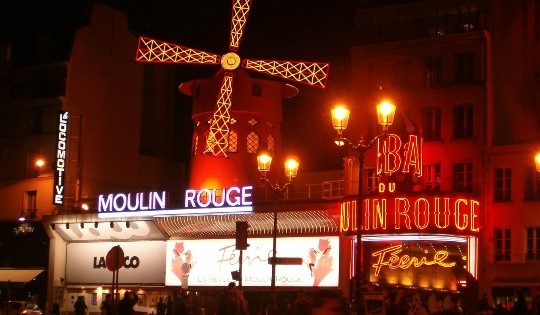 Streets of the red light districts of Paris