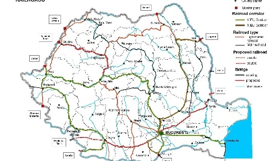 Chemins de fer de Roumanie - plan, site, photo