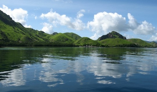 Flores Sea - map, photo. Flores sea coast